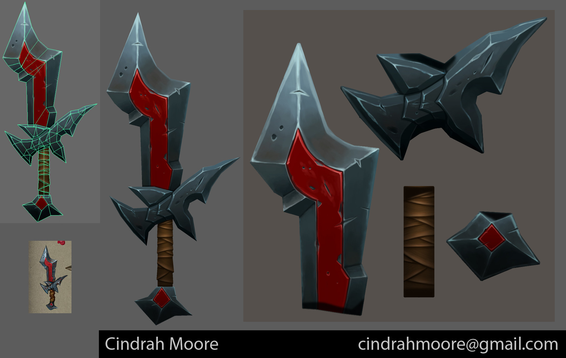 ArtStation - Hand-Painted Weapon Studies