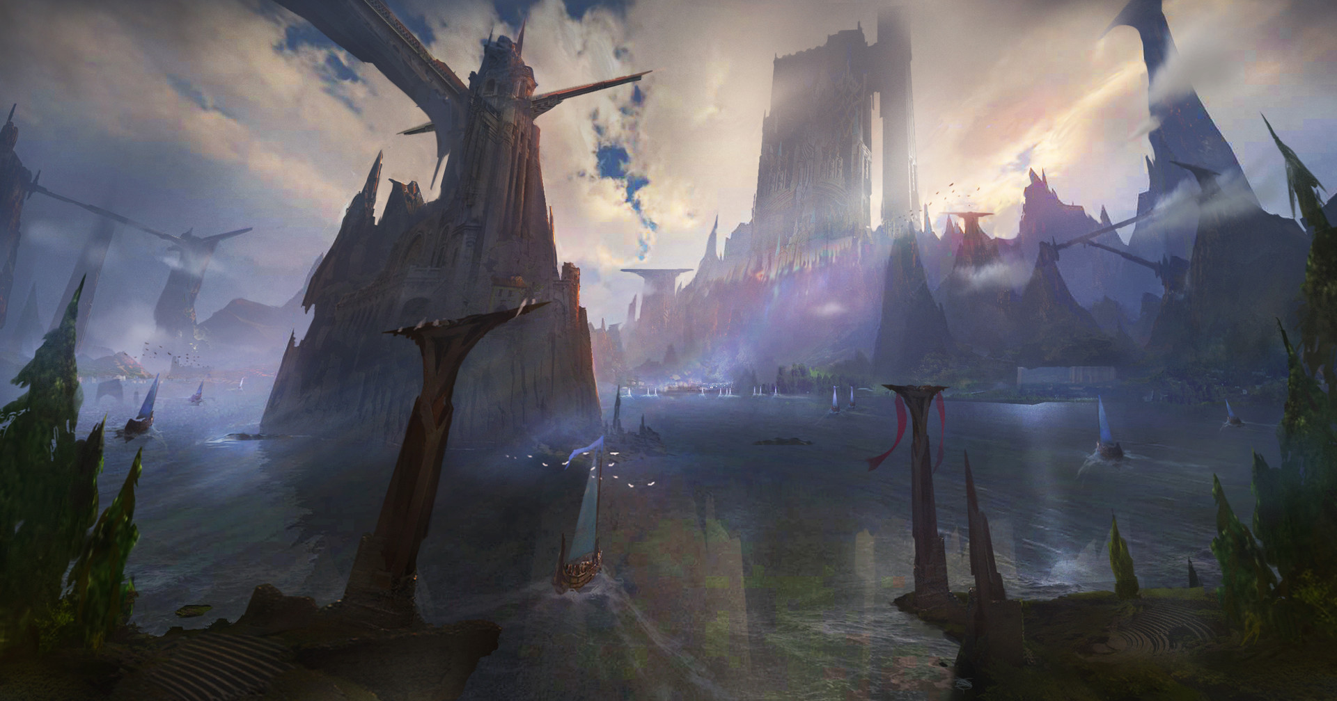 ArtStation - cloud city