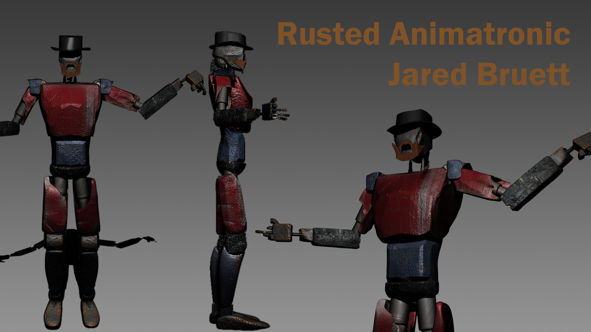 ArtStation - Rusted Animatronic, Jared Bruett