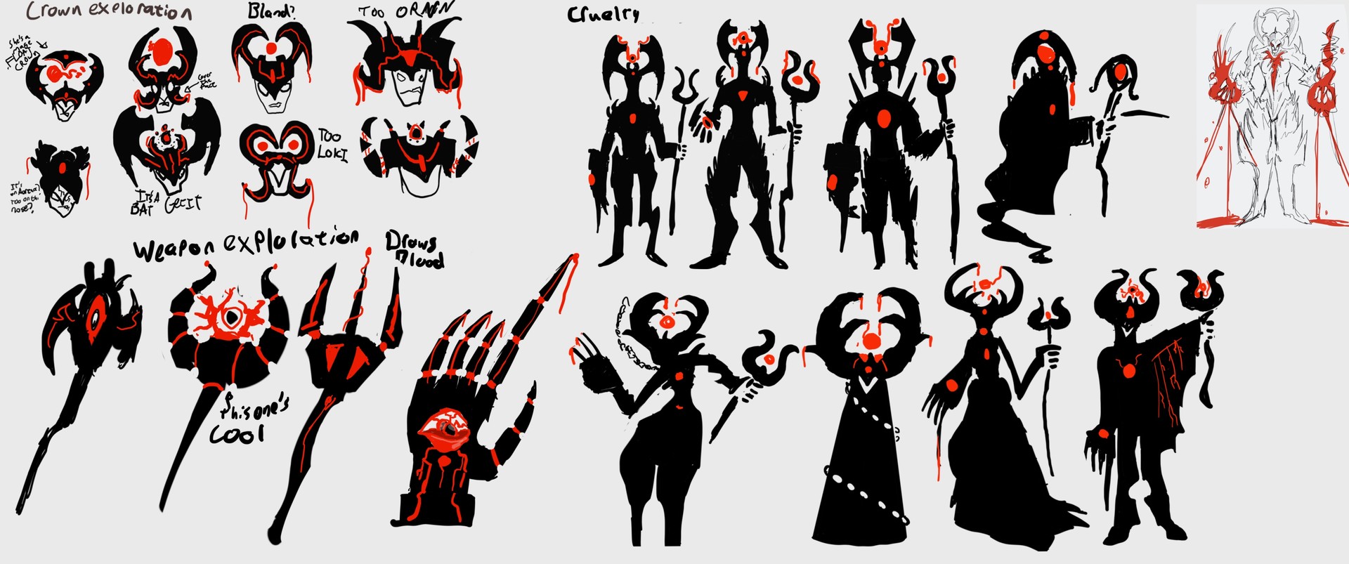 Mart van der Hoek - Female Darkin, Character Design Practice