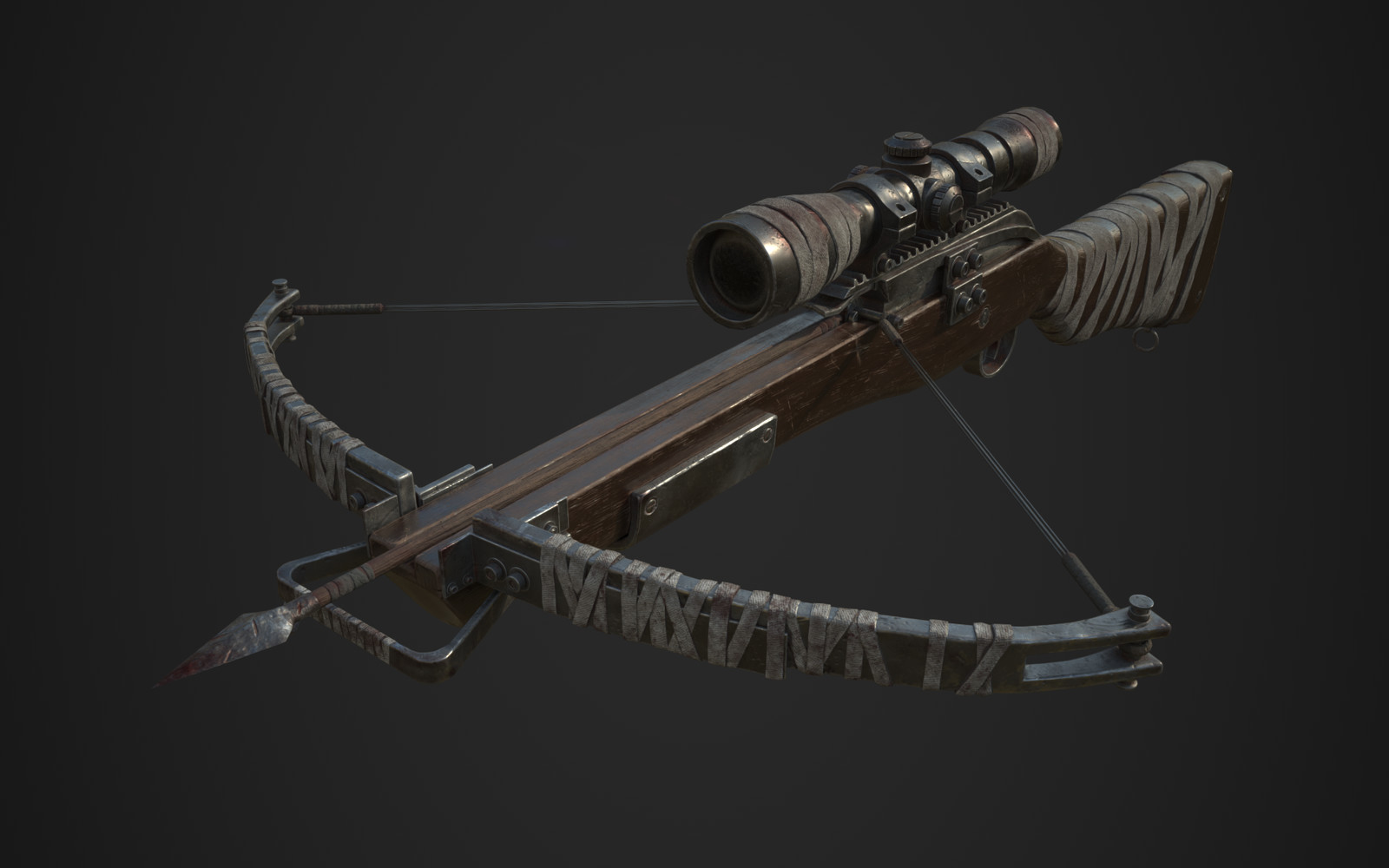 Ilya Kalmikov - Post apocalypse Crossbow (PBR asset)