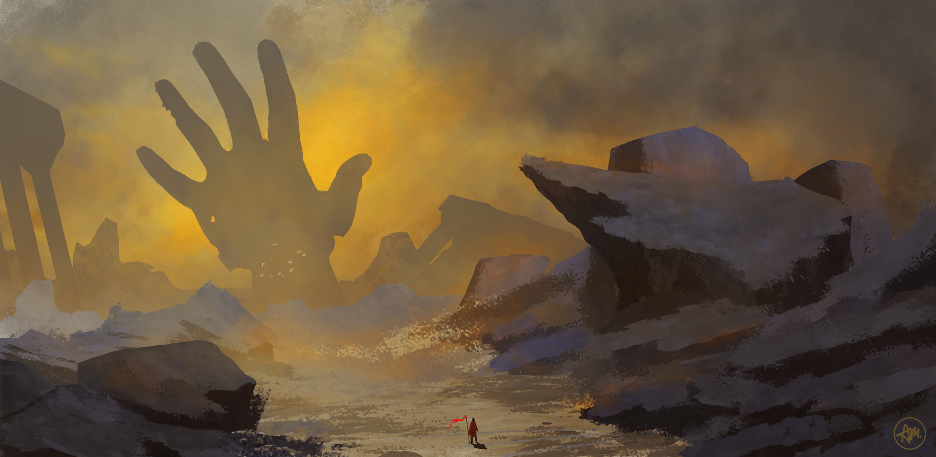 ArtStation - Half-buried ruins