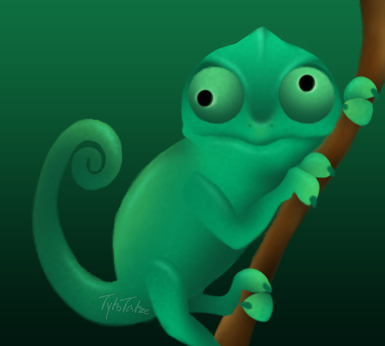 ArtStation - Huevember Day 24 - Chameleon