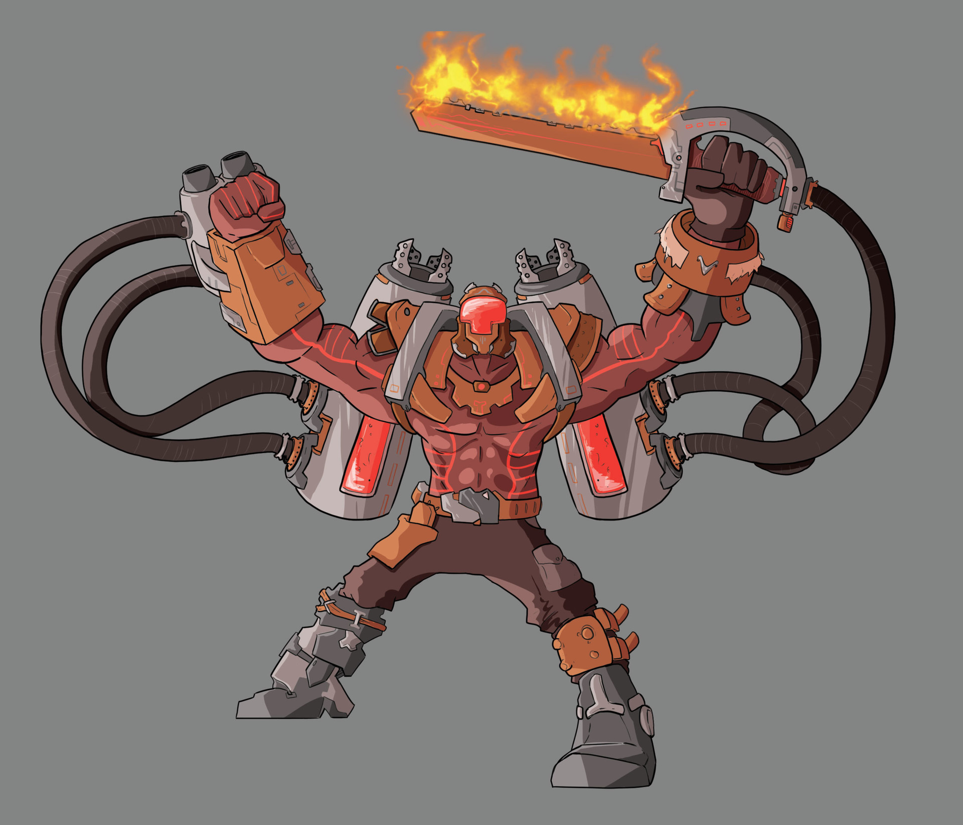 ArtStation - Doom Frenzy Character Process Study