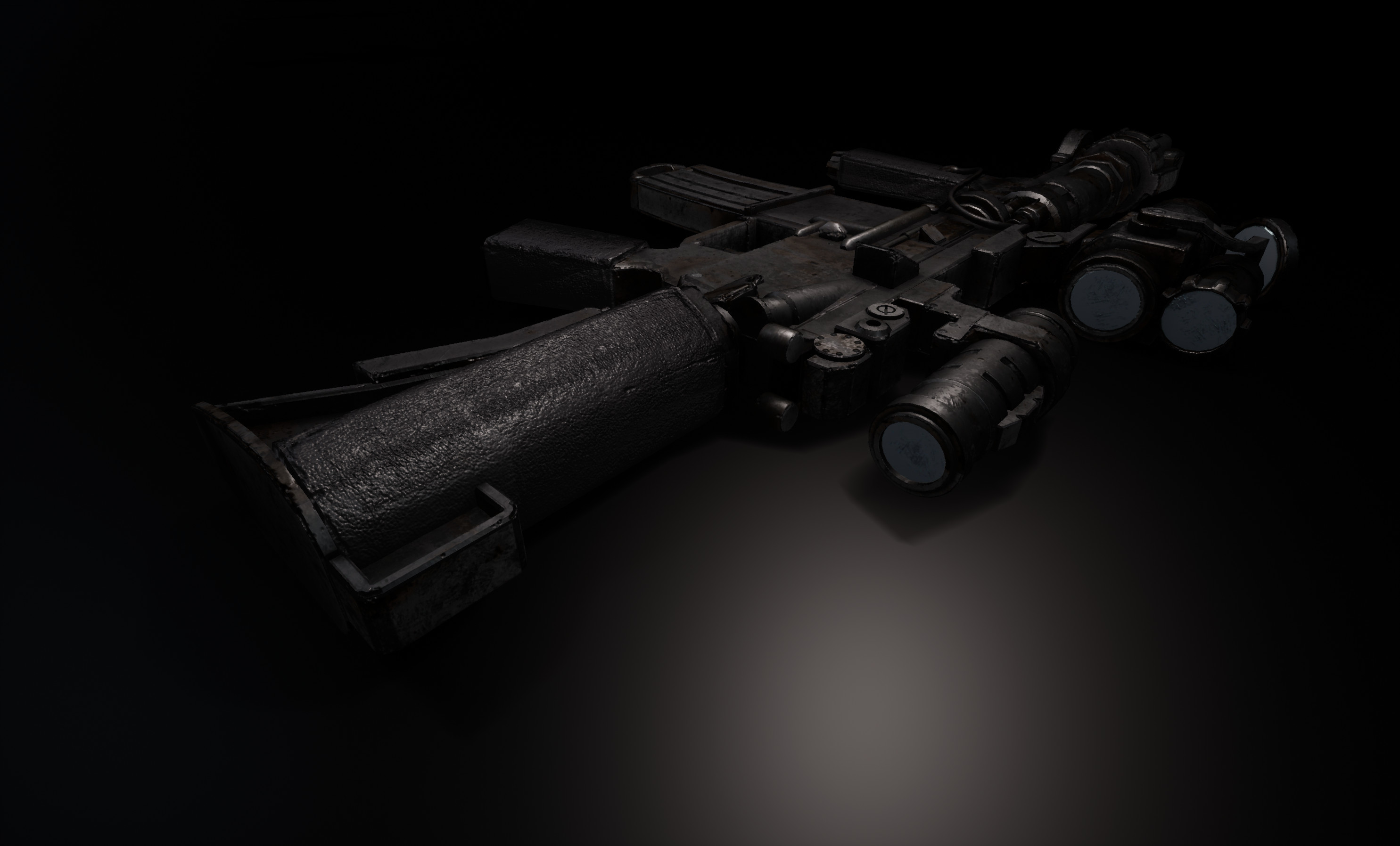 Clarence Ong - Rusted Assault Rifle - UE4 &Substance