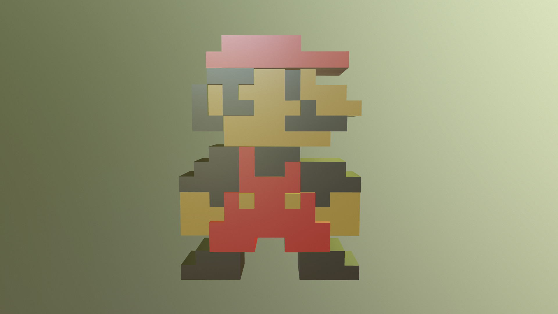 ArtStation - 3D Pixel Mario