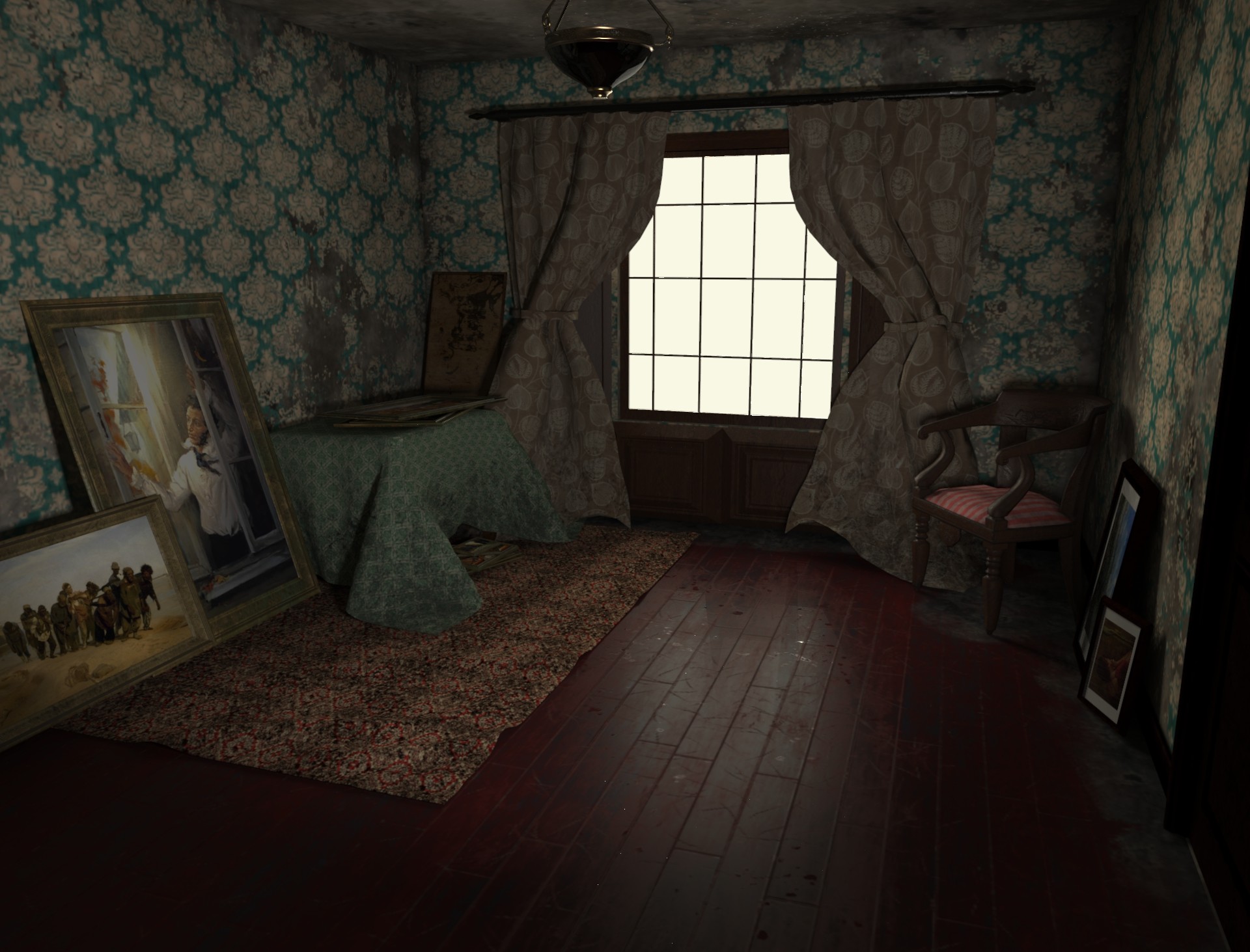 ArtStation - GAME INTERIOR ENVIRONMENT