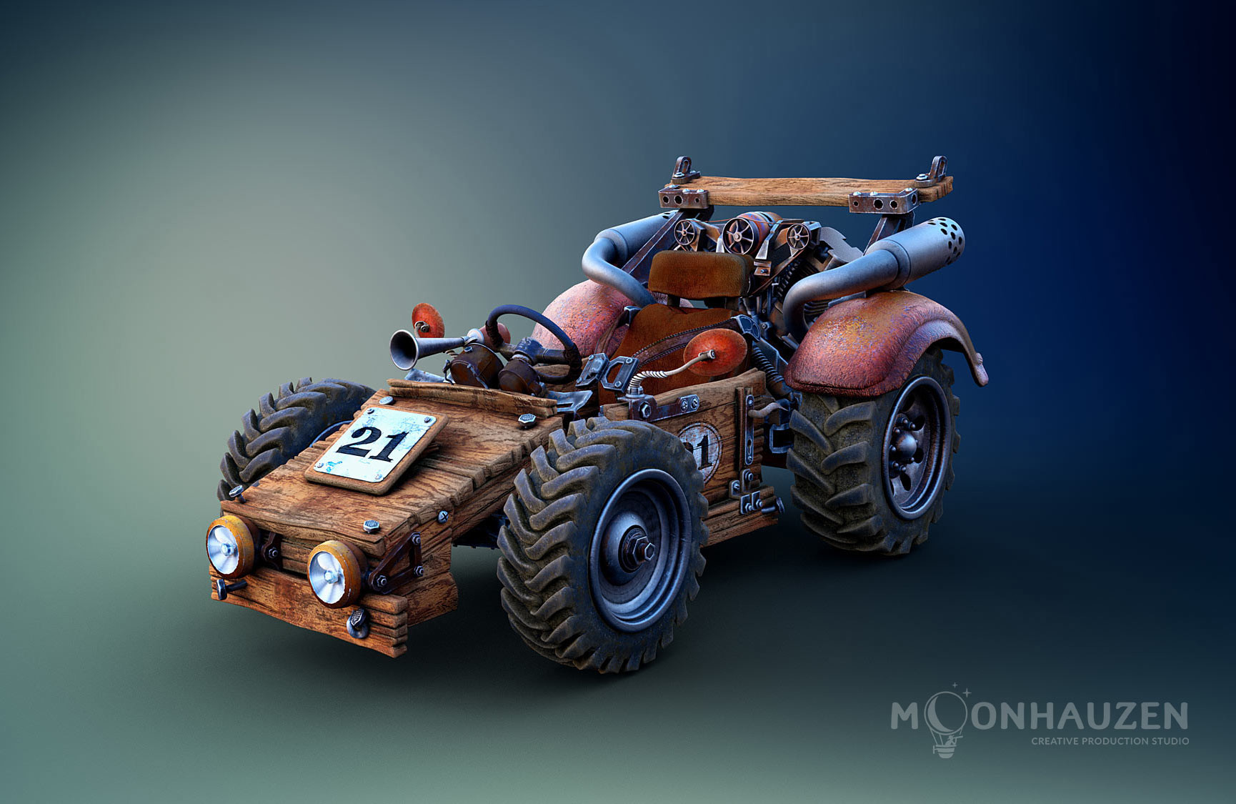 ArtStation - Car of Sam the racer