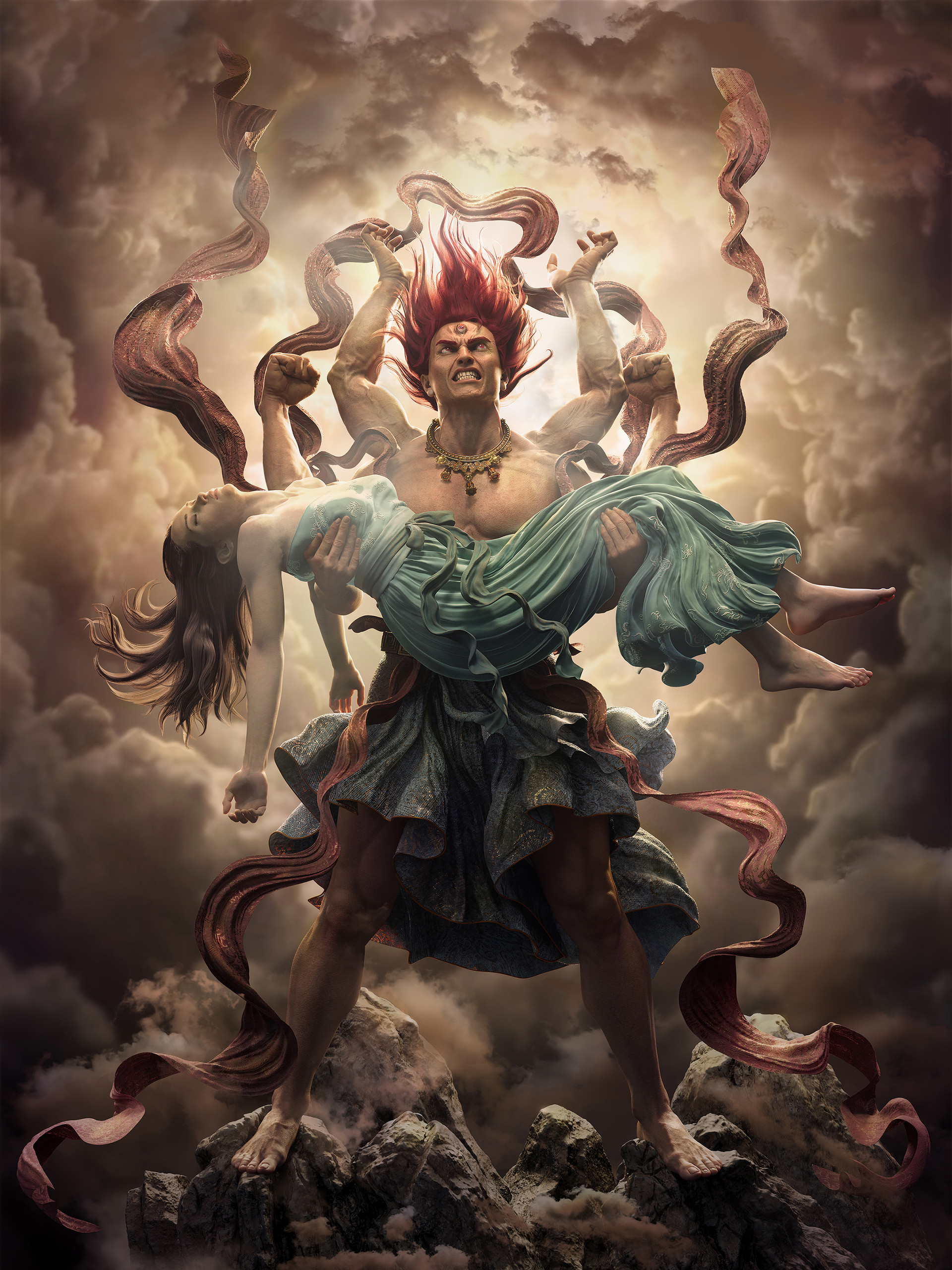 ArtStation - Asuras Wrath 阿修罗之怒