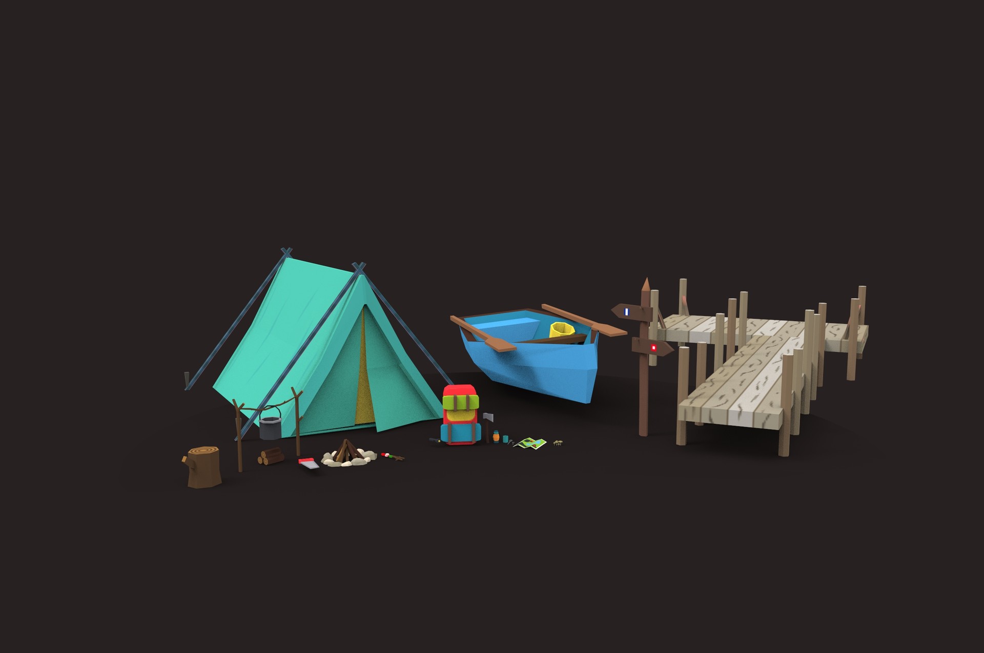 ArtStation - Camping pack