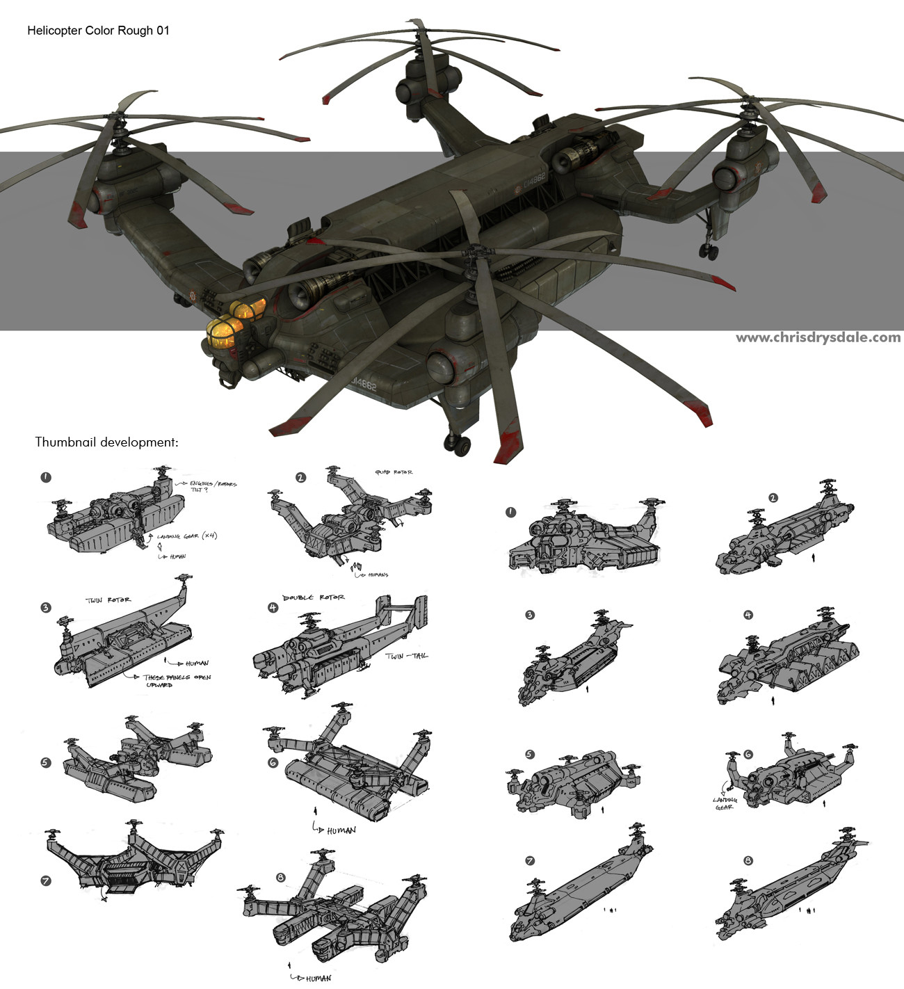 ArtStation - Heavy Helicopter