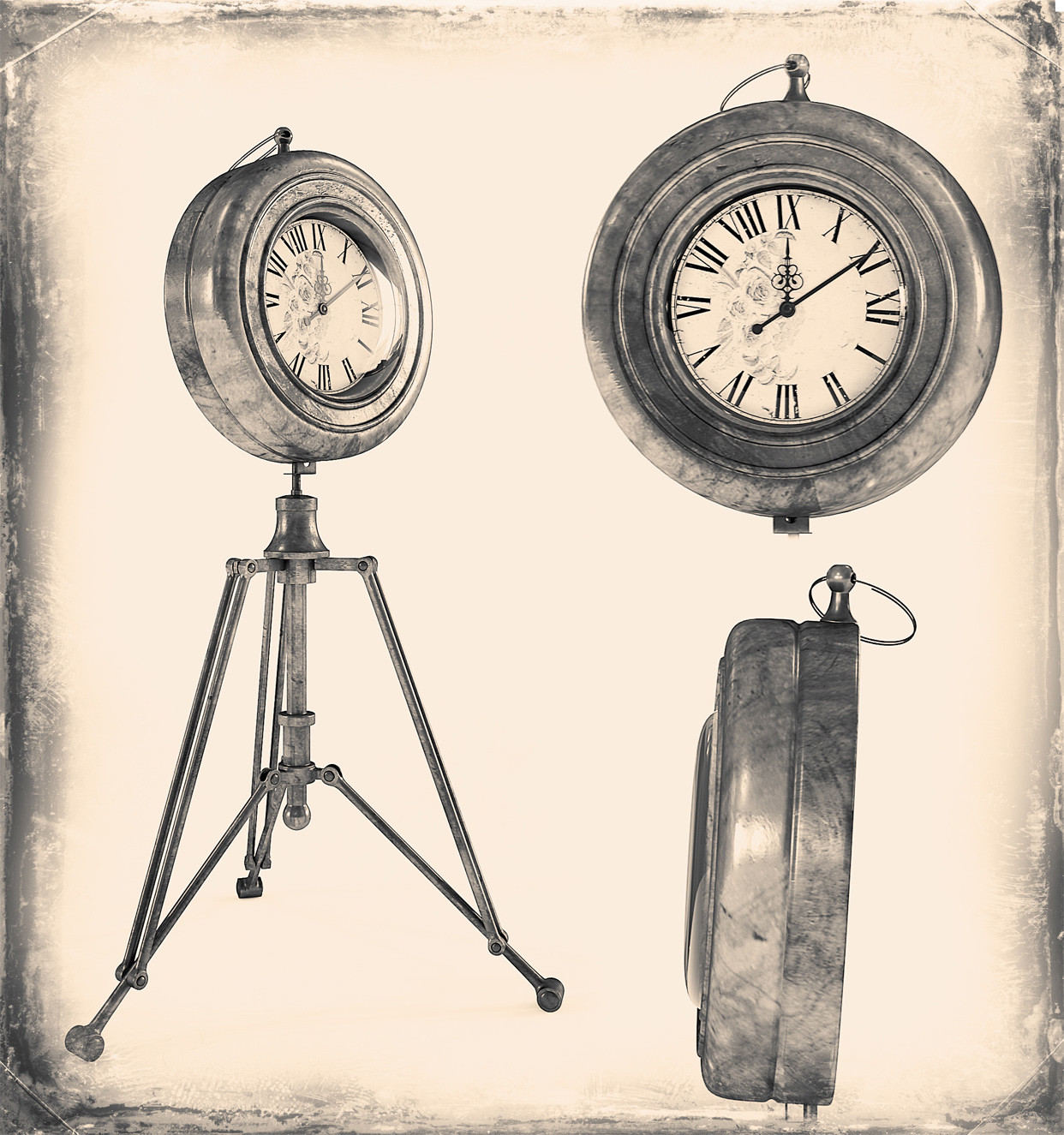 ArtStation - Retro clock