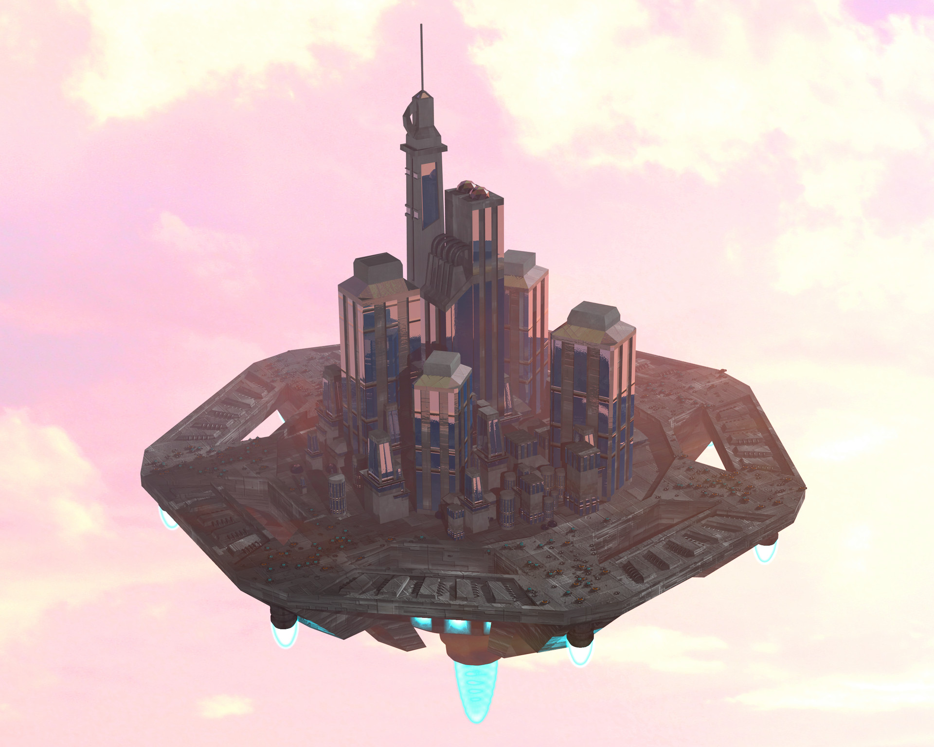 ArtStation - Flying City