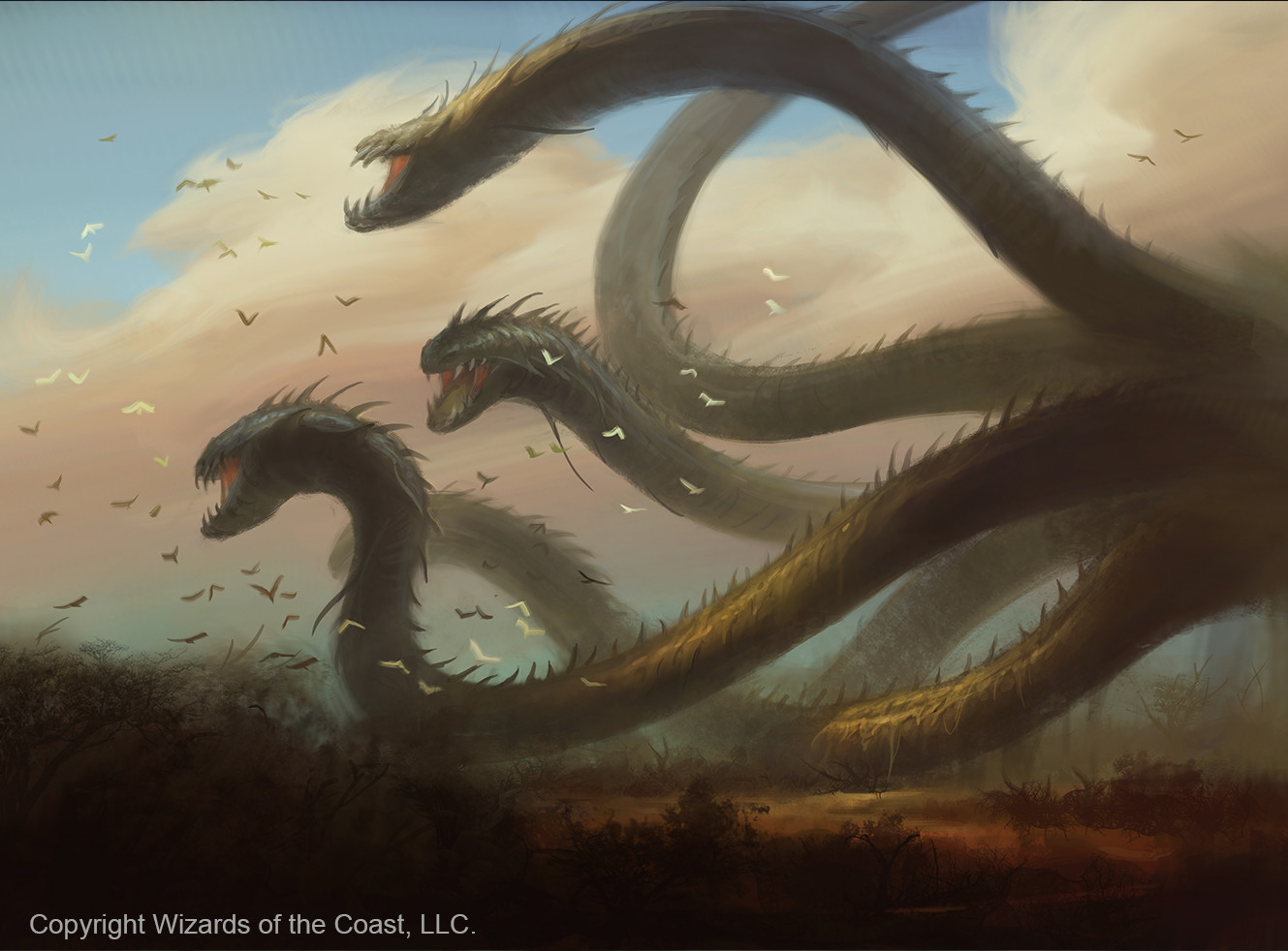 ArtStation - MTG - Multi-Headed, yw tang