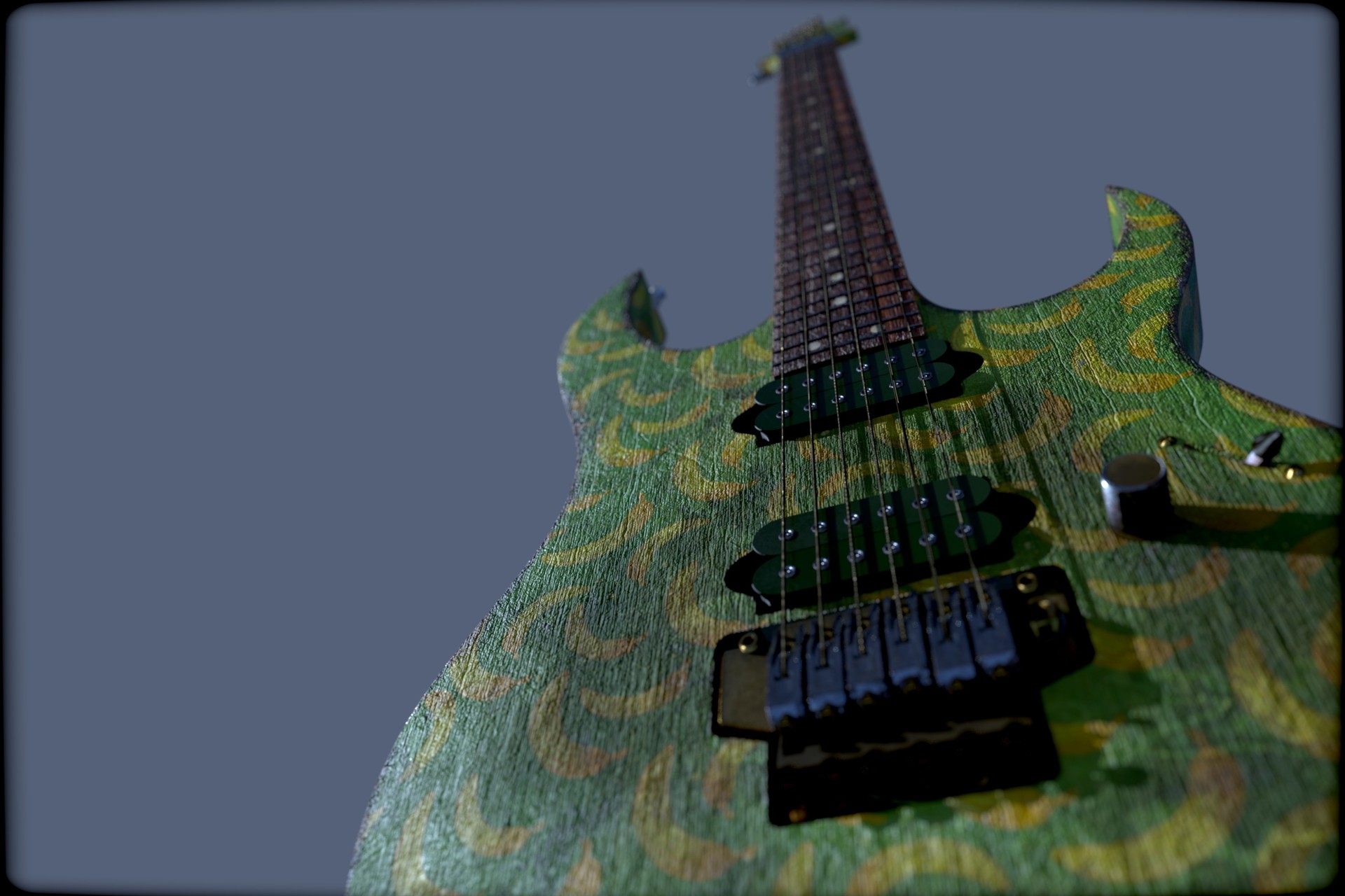 ArtStation - Ibanez Guitar (Banana Pattern)