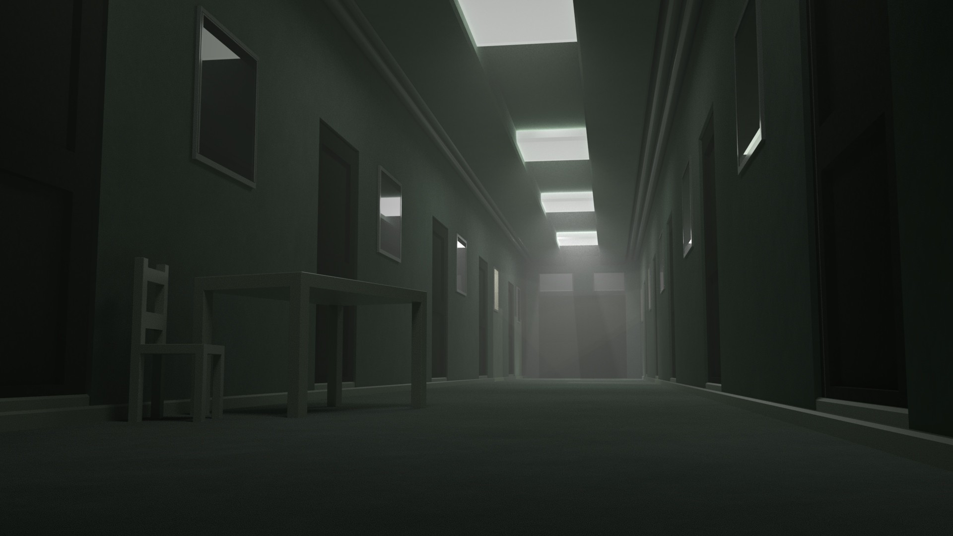 ArtStation - Horror 3D corridor render