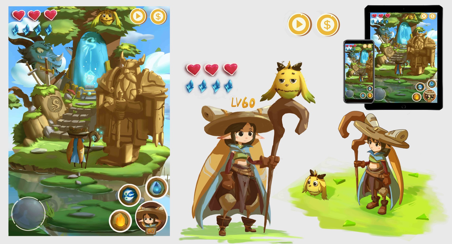 ArtStation - Game mock-ups for personal project update