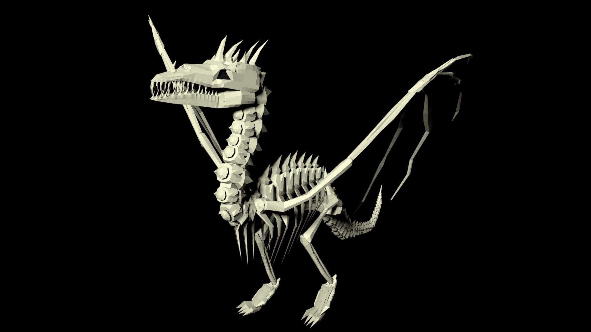 ArtStation - Low_Poly_Dragon