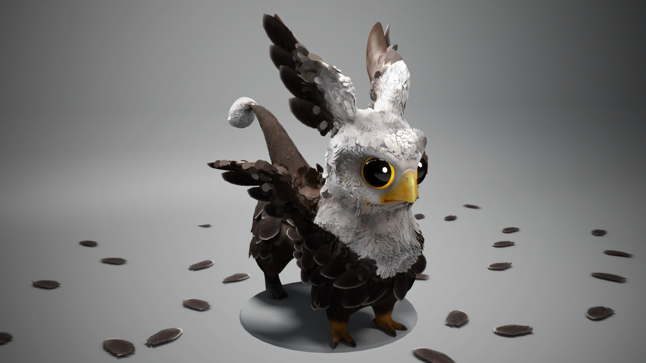 Glenn Filbert Lianto - Griffin Hatchling - 3D Model