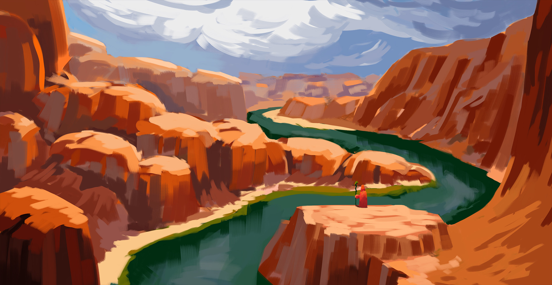 ArtStation - Green River valley