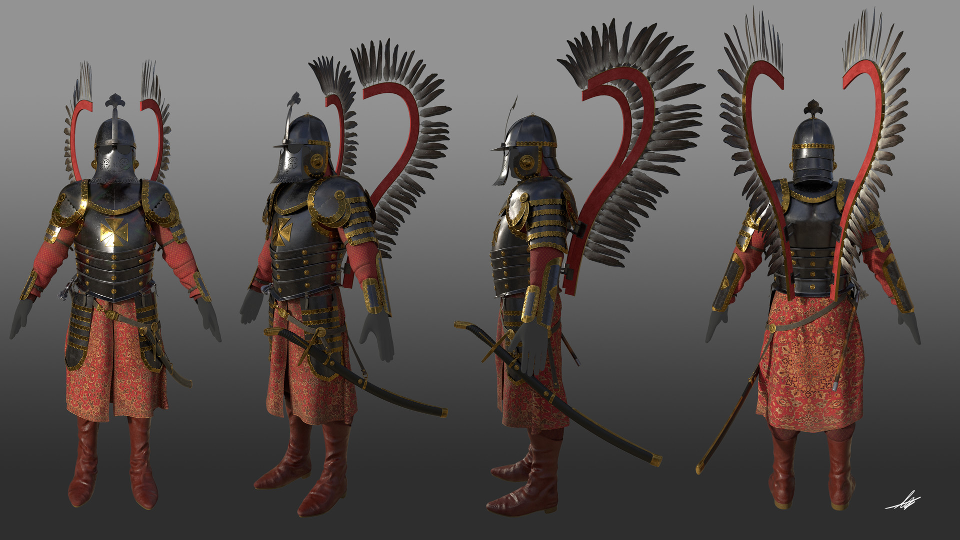 ArtStation - Winged Hussar Armour