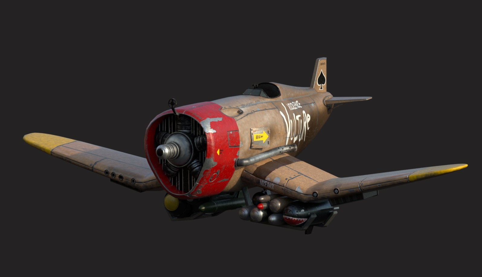 steampunk fighter plane