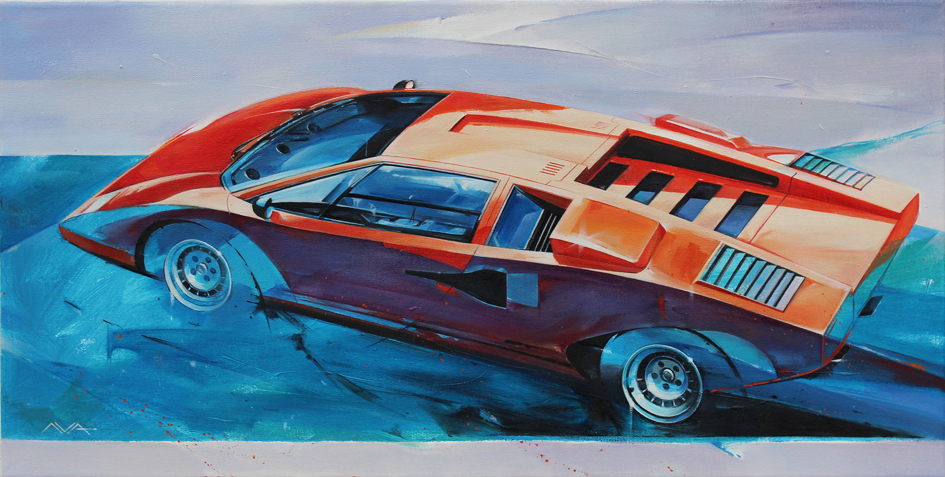 ArtStation - Lamborghini countach