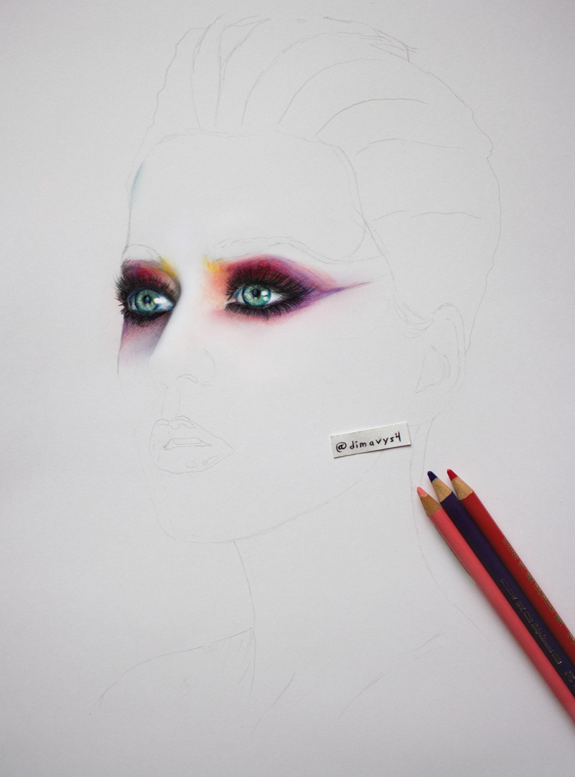 Katy Perry Pencil Drawing