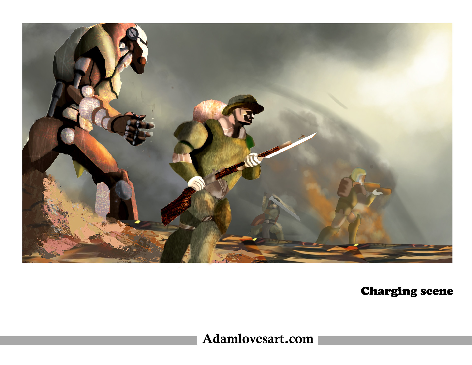 ArtStation - Charging scene