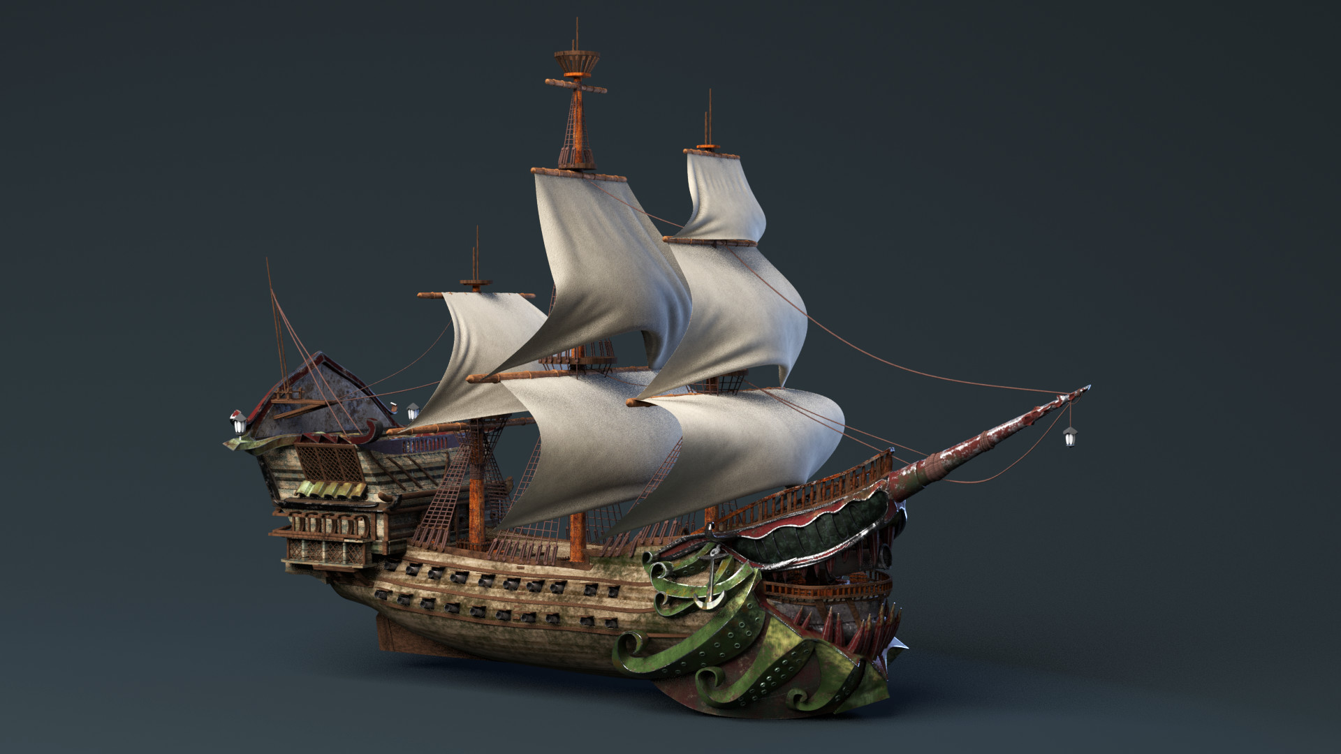 ArtStation - Gangplank's Ship - The Deadpool