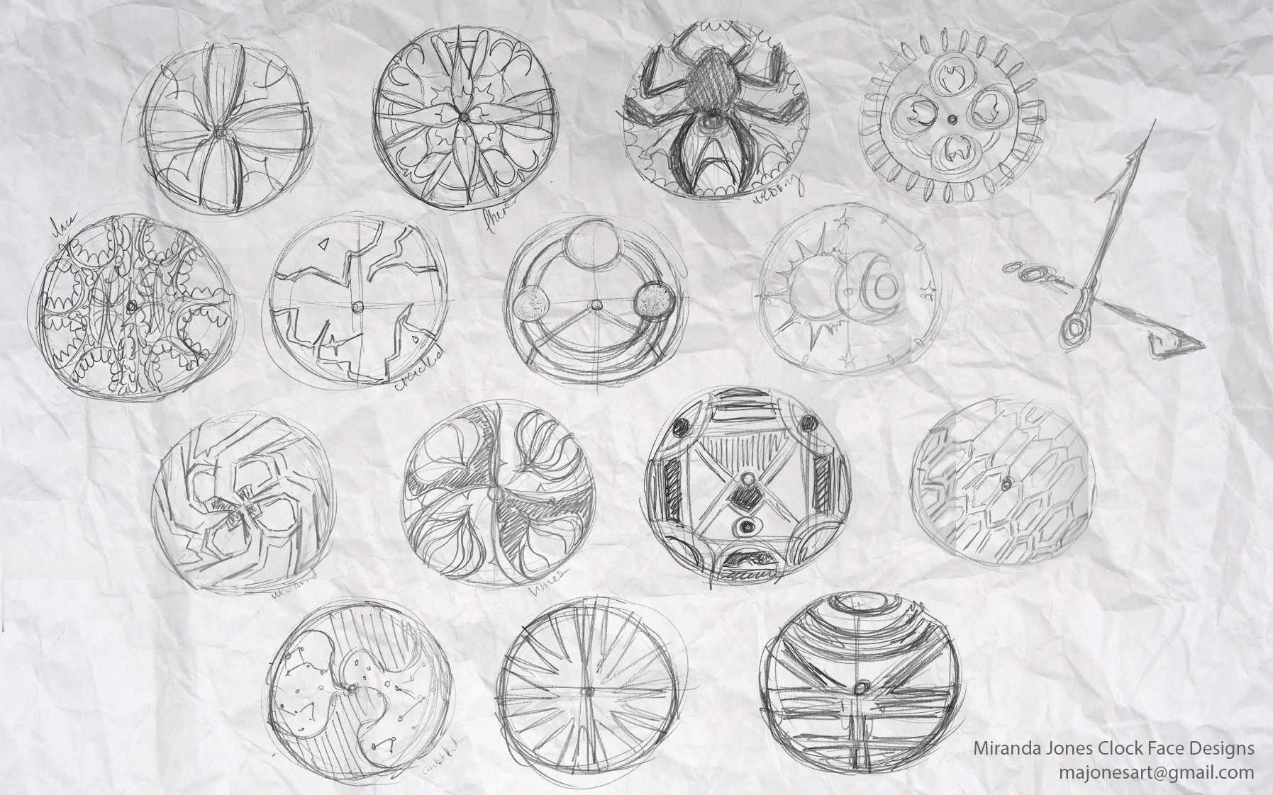 cool clock face designs