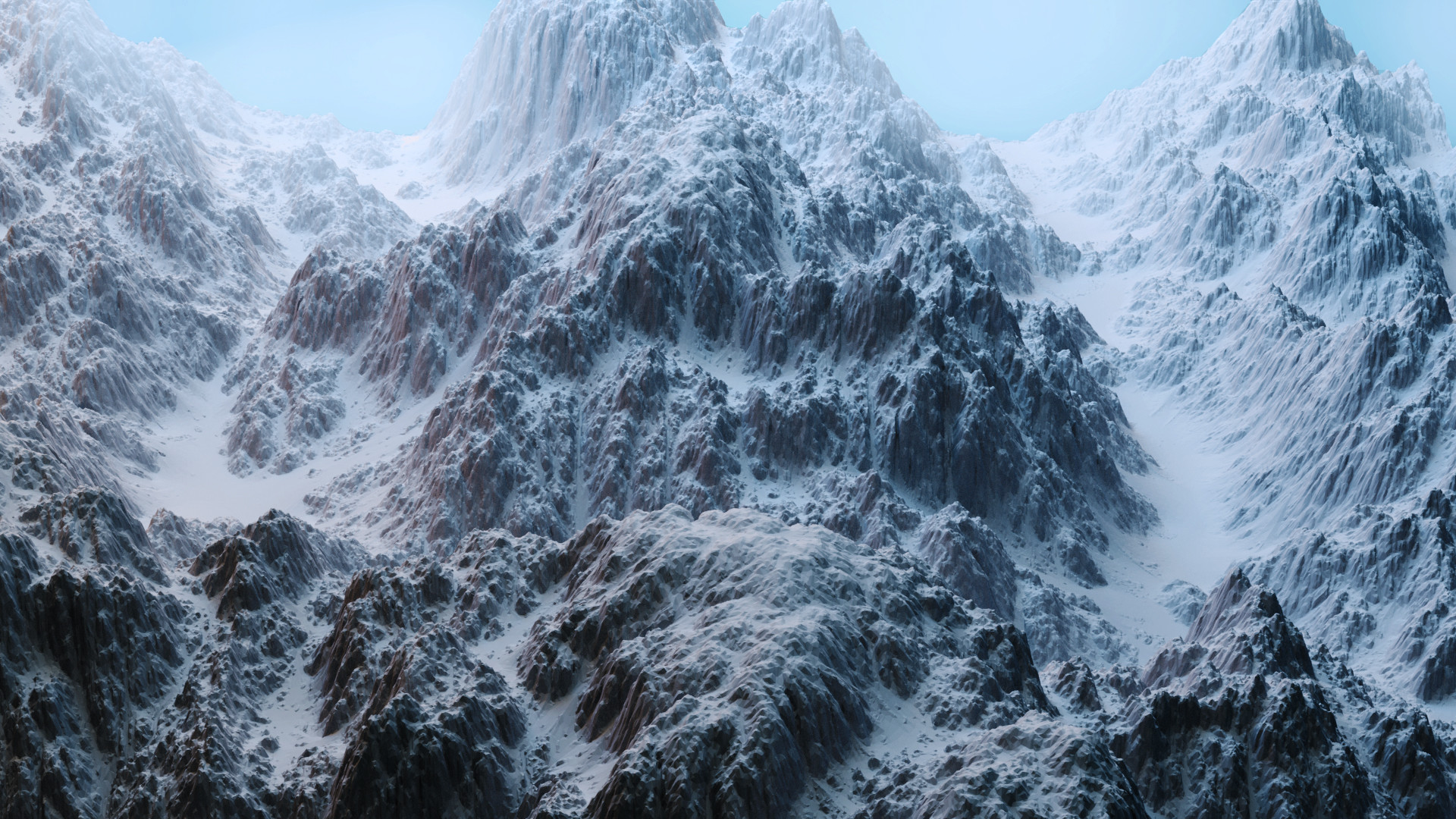 ArtStation - Snowy Mountains