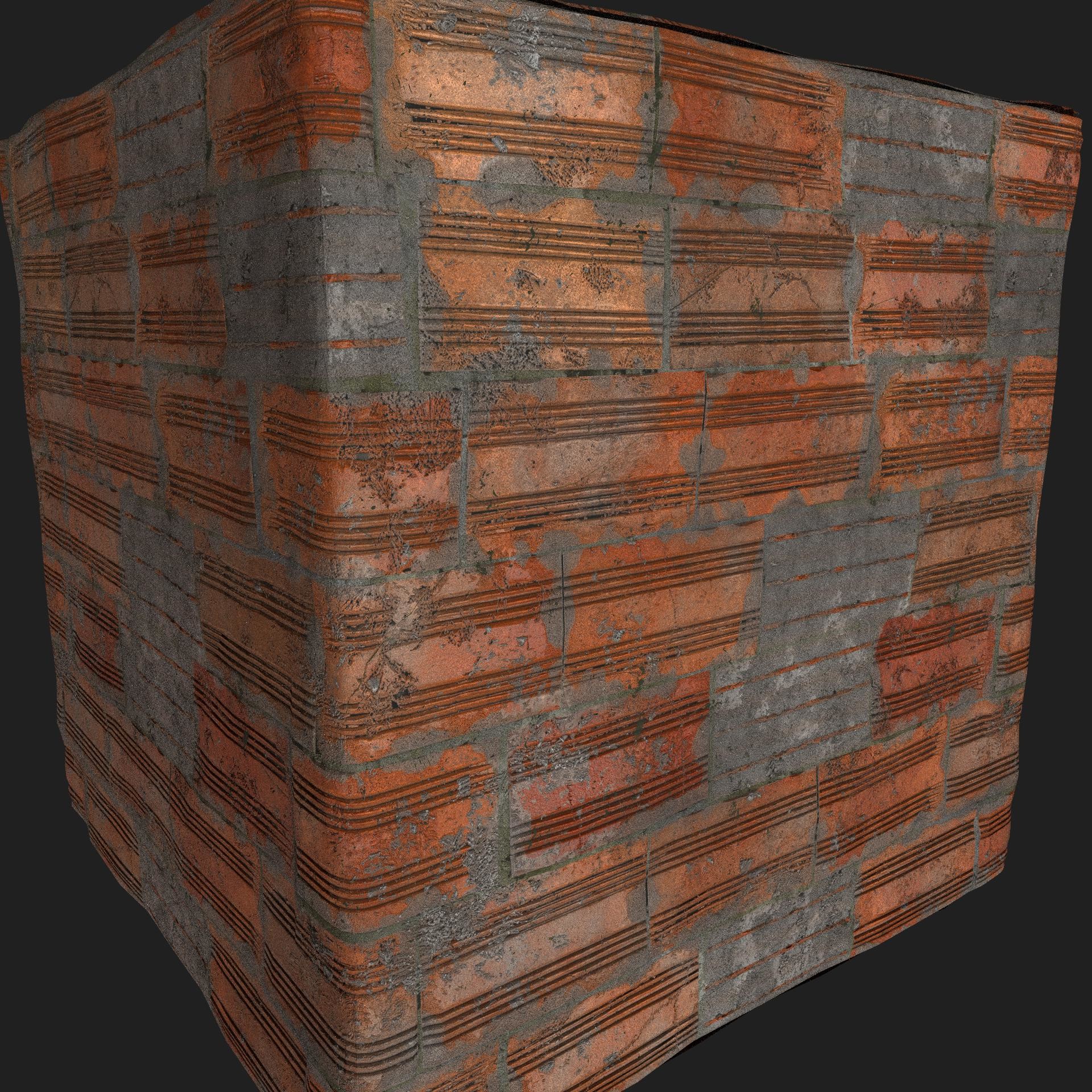 benzina chams - brick wall made on substance designer