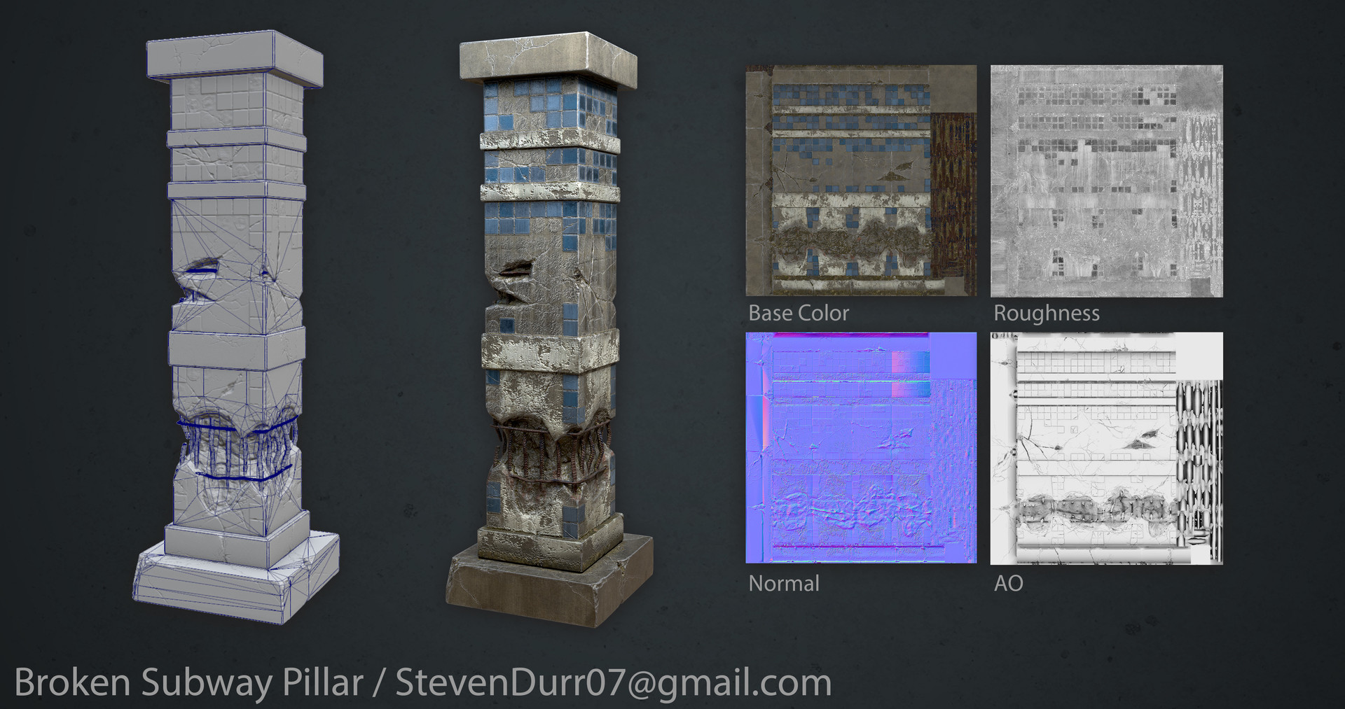 Steven Durr - Broken Subway Pillar