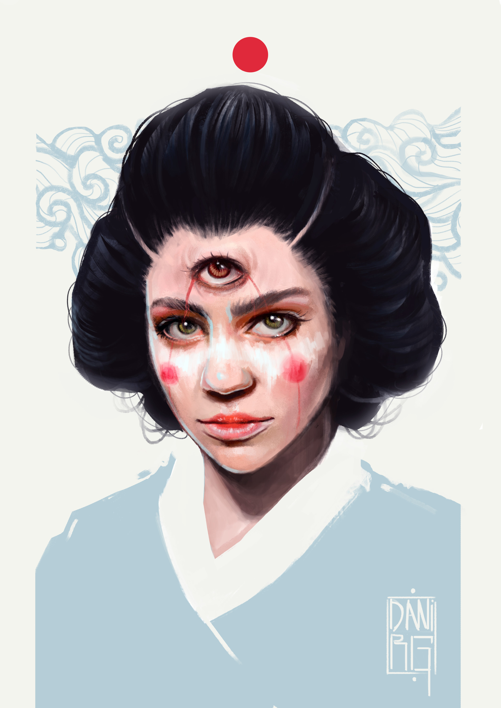 ArtStation - Demon geisha, Daniel Rodríguez Gil