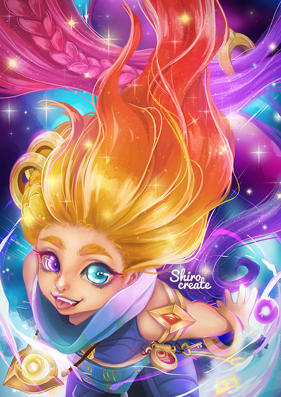 how to draw zoe league of legends