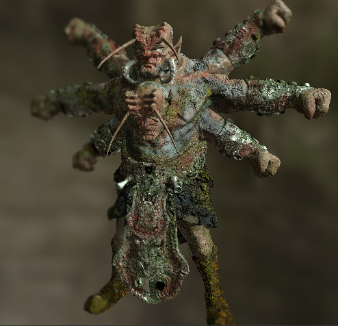 ArtStation - Six Arms Warrior