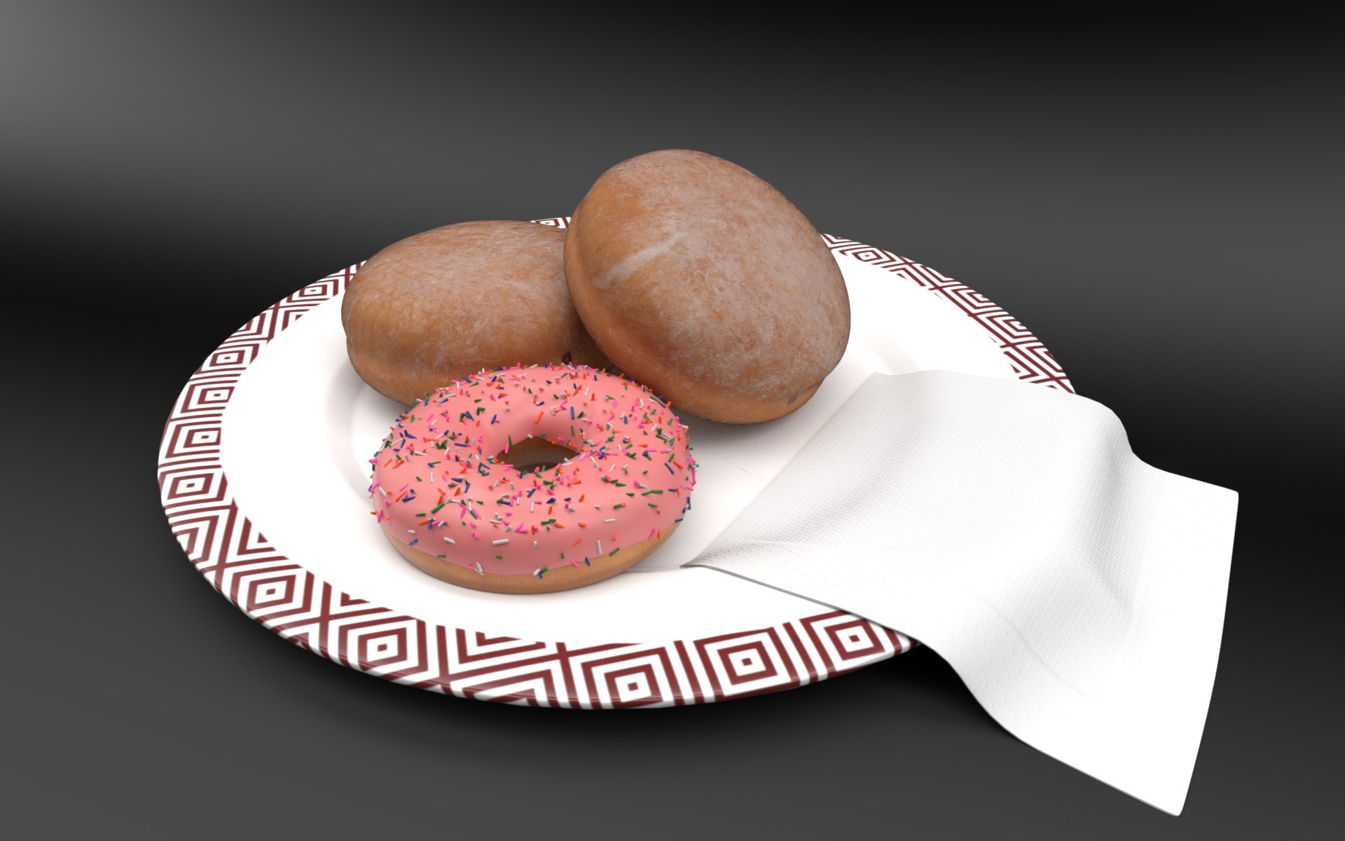 ArtStation - Doughnut Plate