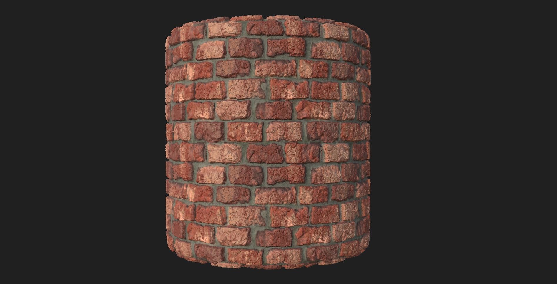 ArtStation - Brick Wall Full 001