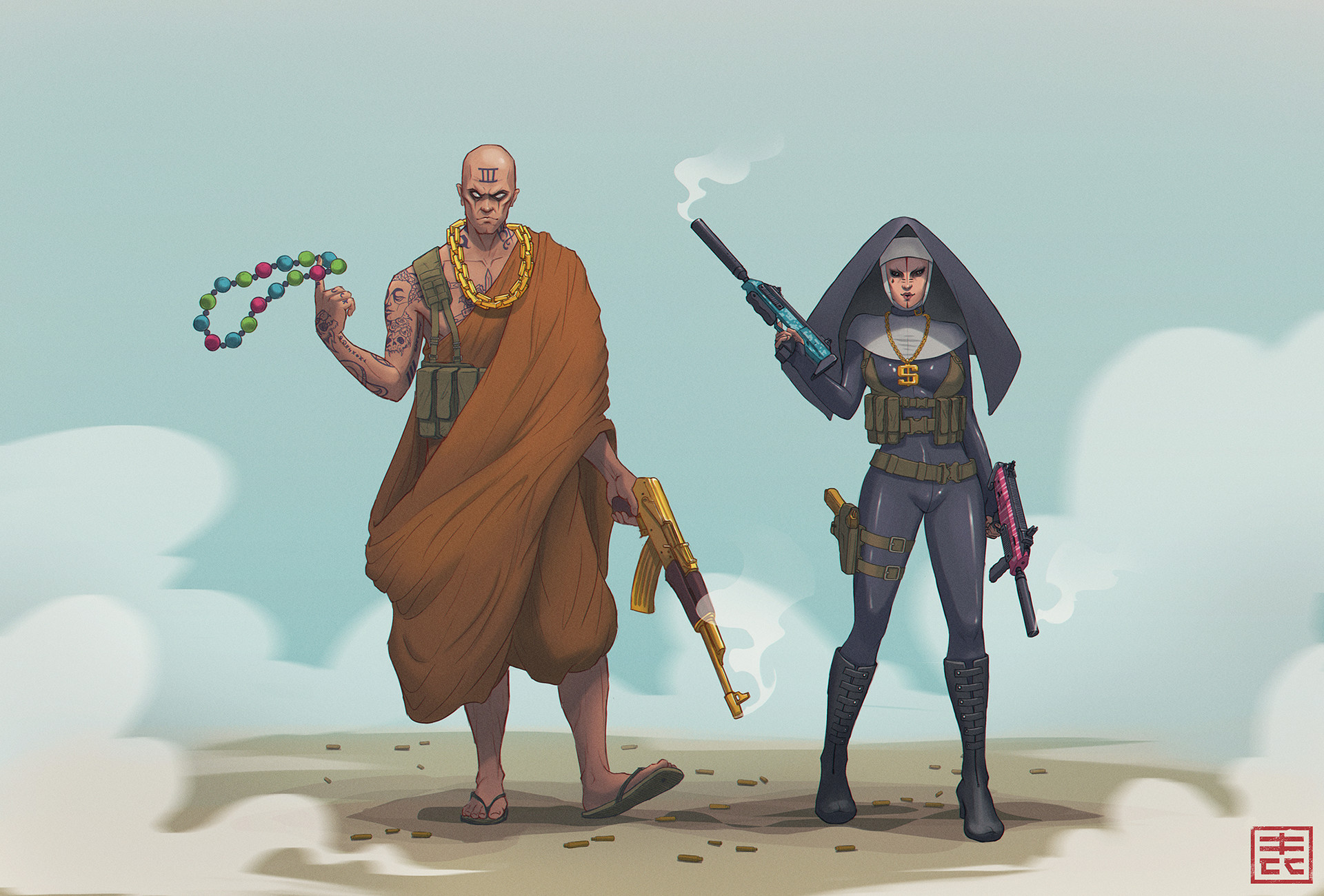 ArtStation - BADASS_COUPLE