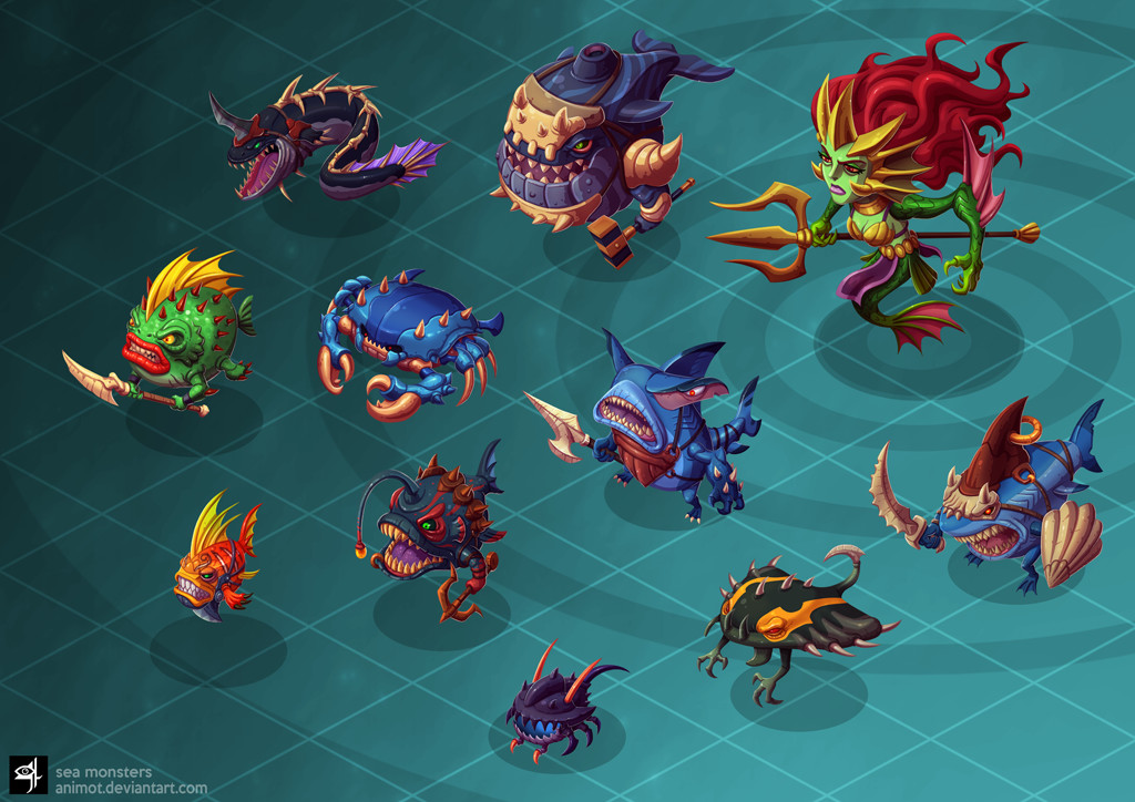 ArtStation - sea monsters