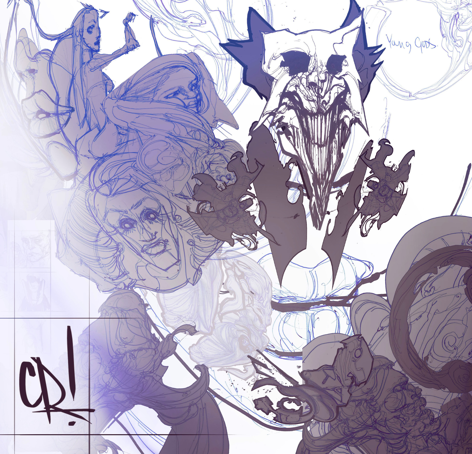 ArtStation - Abstract sketch compilation