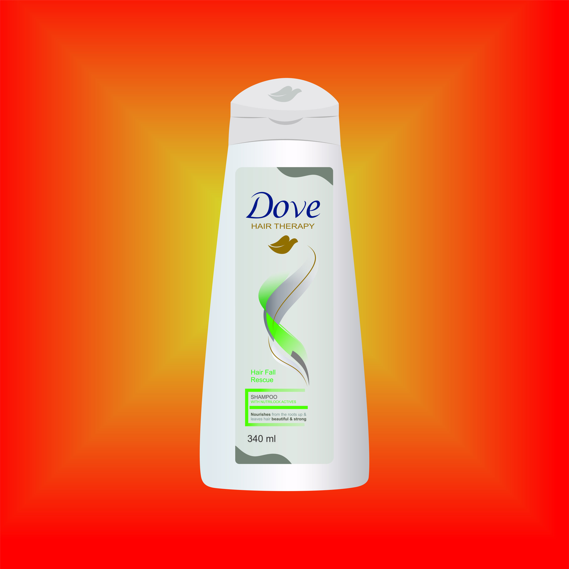 ArtStation - Dove shampoo bottle
