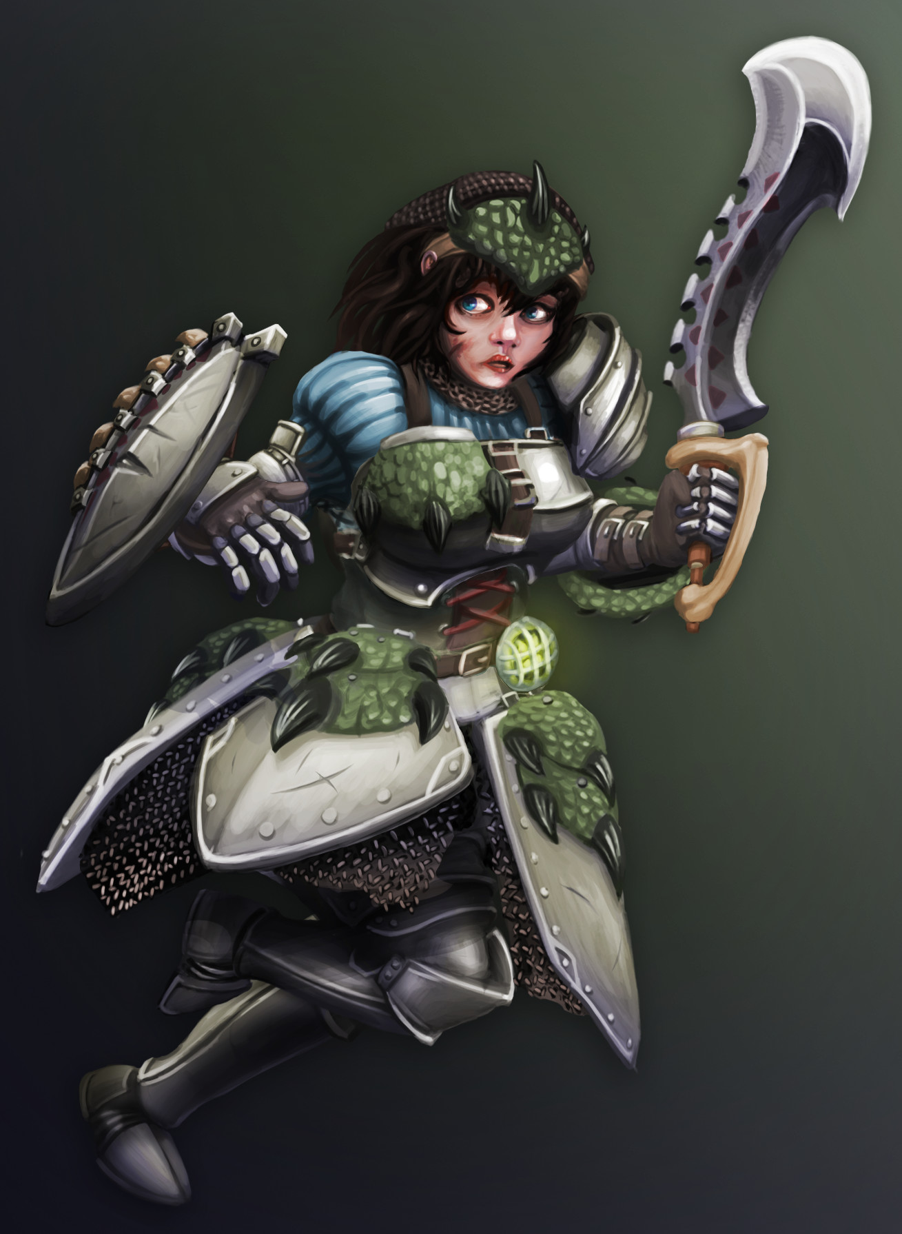 ArtStation - Rathian Huntress - Monster Hunter World fanart