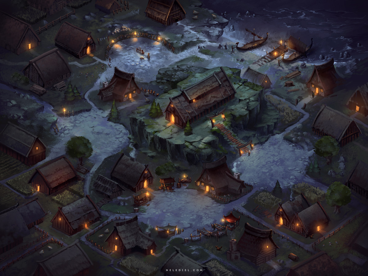 ArtStation - Viking Village