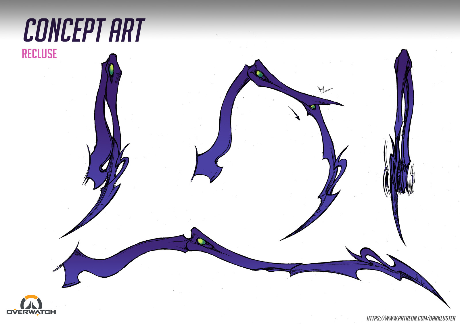 Shinbross - Giulio Sciaccaluga - Recluse - OVERWATCH fan concept