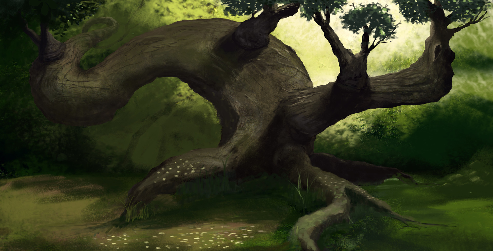 ArtStation - Jungle tree study
