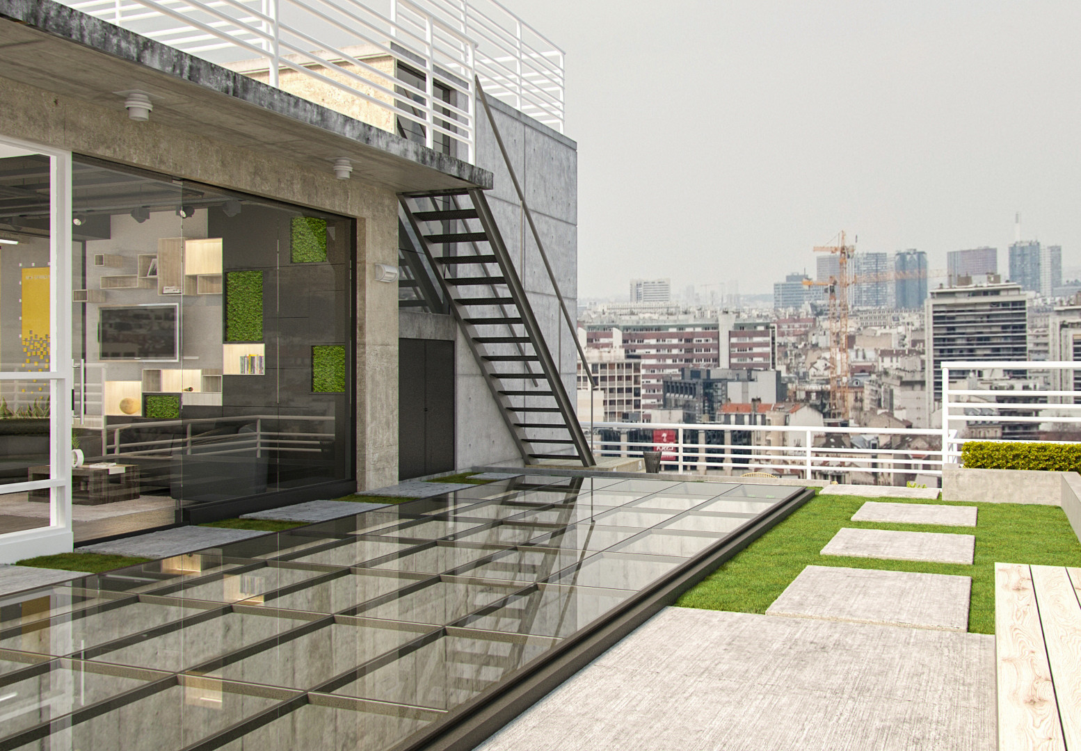 ArtStation - Rooftop lanscaping