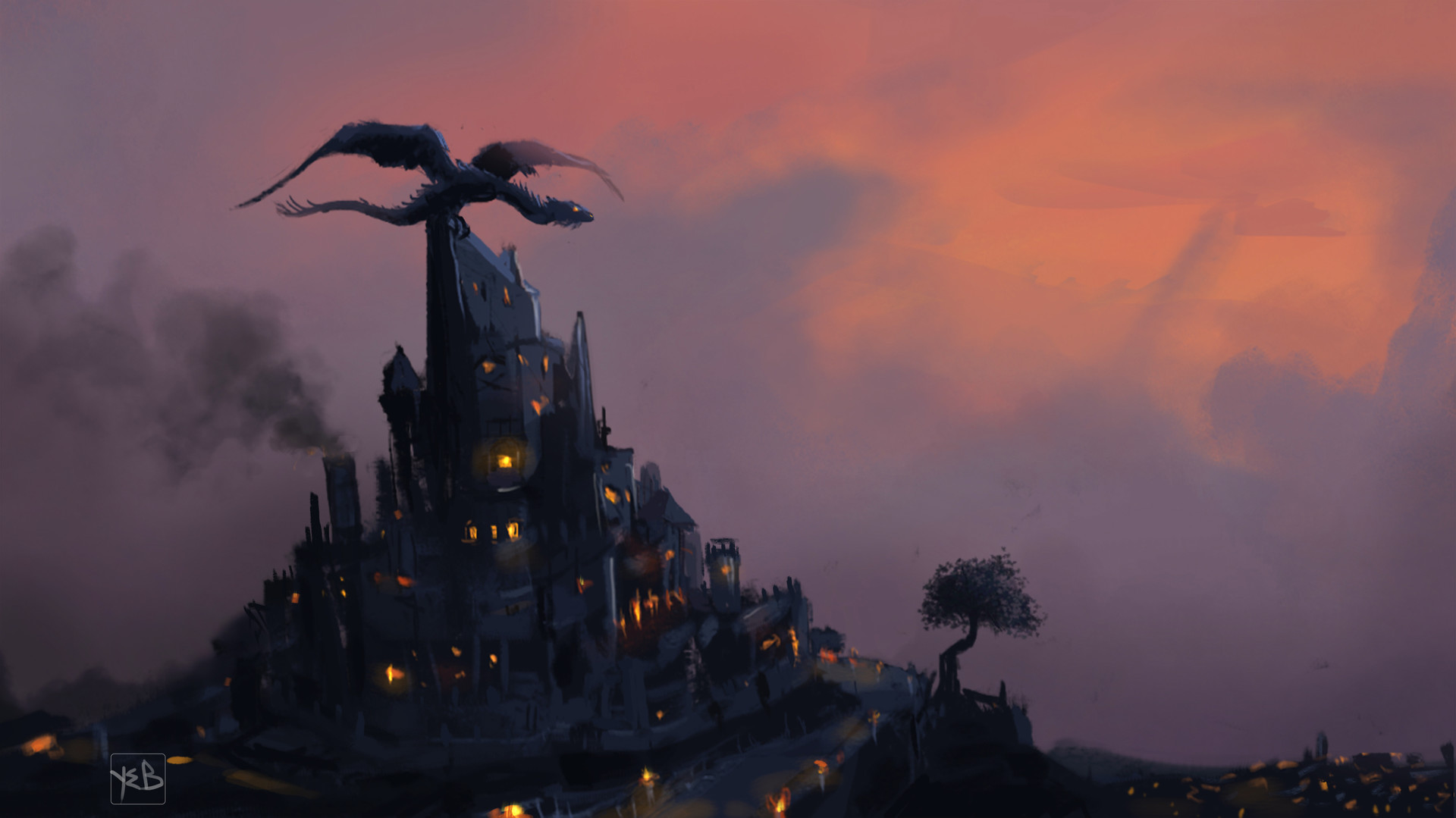 ArtStation - Violet hill castle
