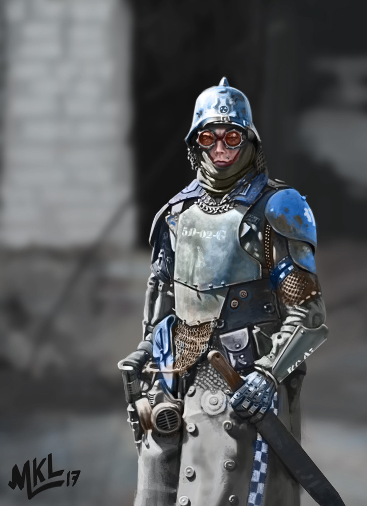 ArtStation - Post-apo knight